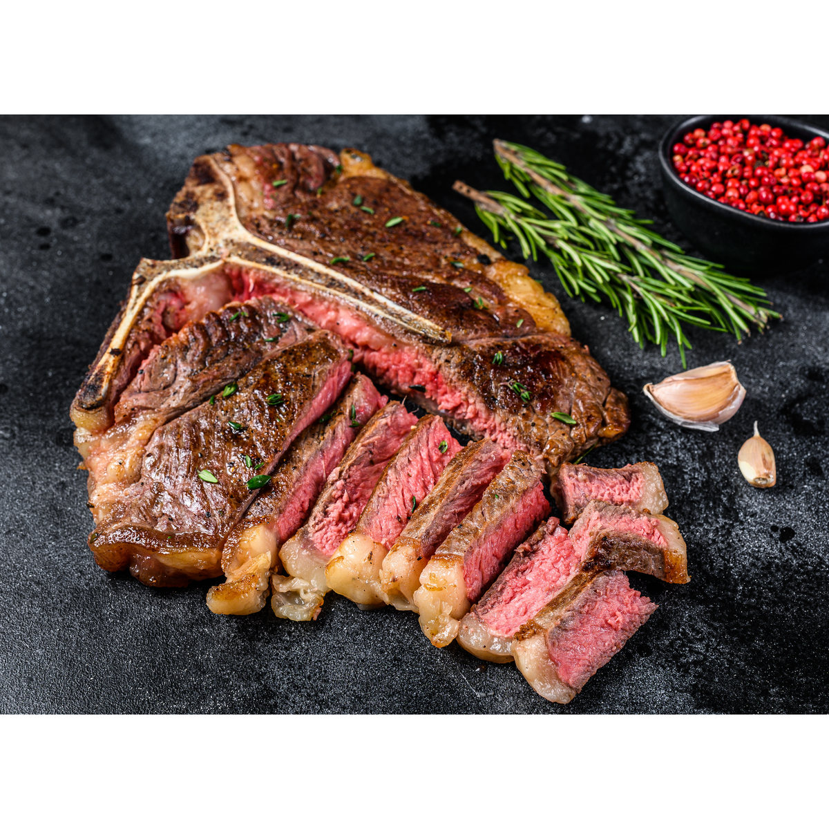 Grain Fed T-Bone Steaks Pre-Made Box | Thomas Farms